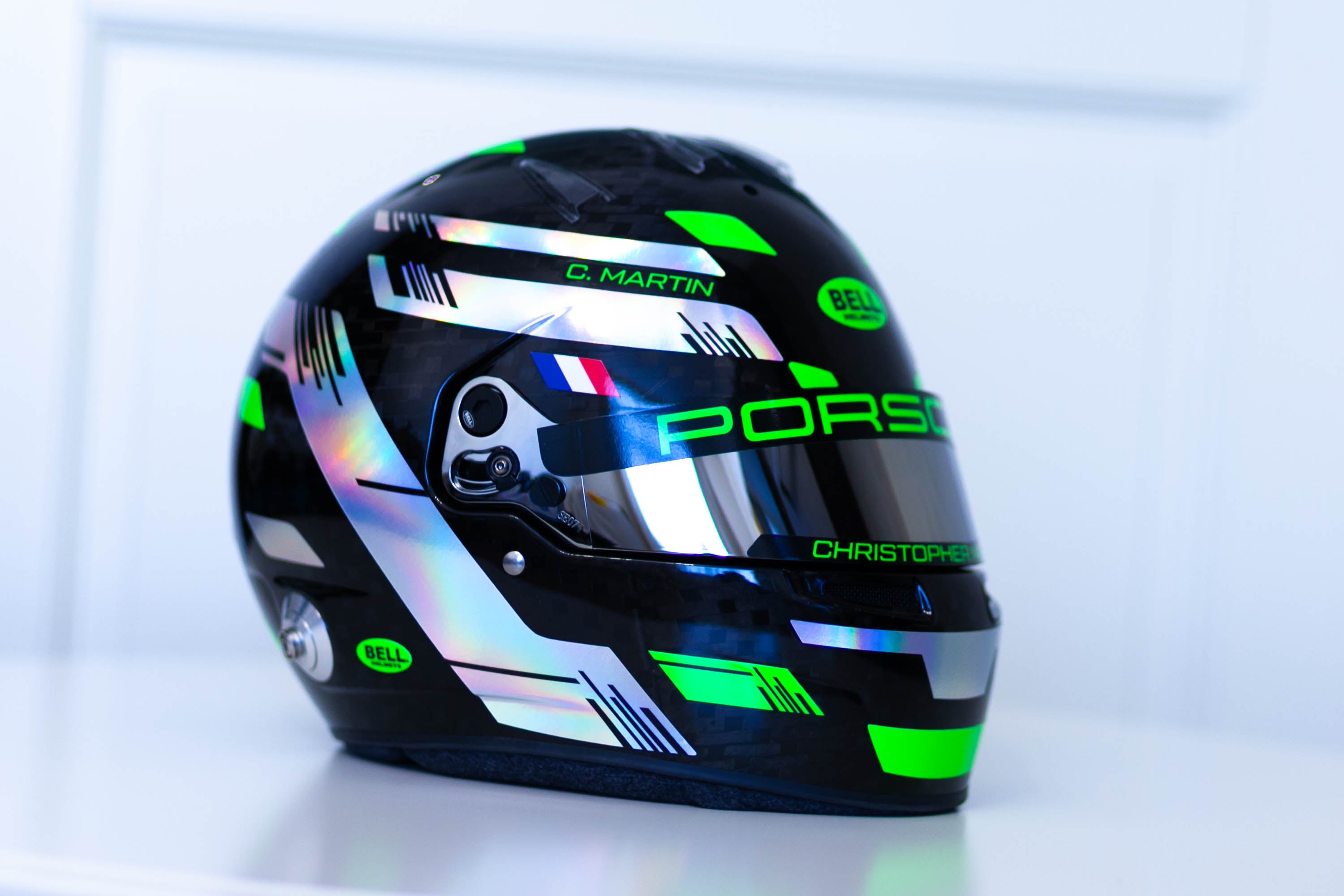 FORZA Sticker Kit for helmet Color Scheme #4 Fluo & Silver Chrome (des ...