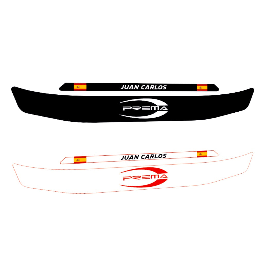 PREMA Racing Visor stripe (design pack) (Karting, Motorsport, Moto ...