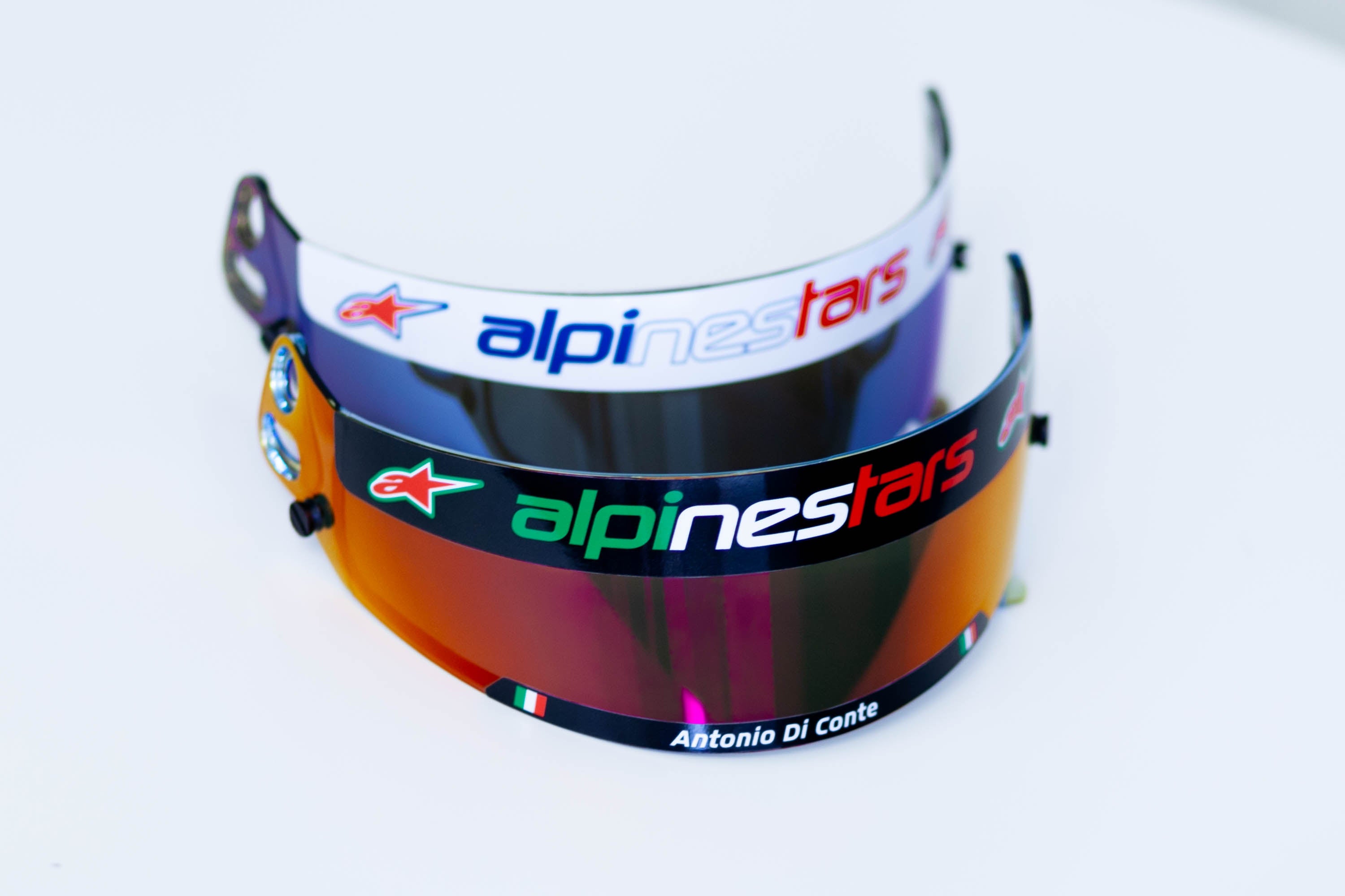 FLAG COLORED Visor Stripe (Karting, Motorsport, Moto) – 33 stickers