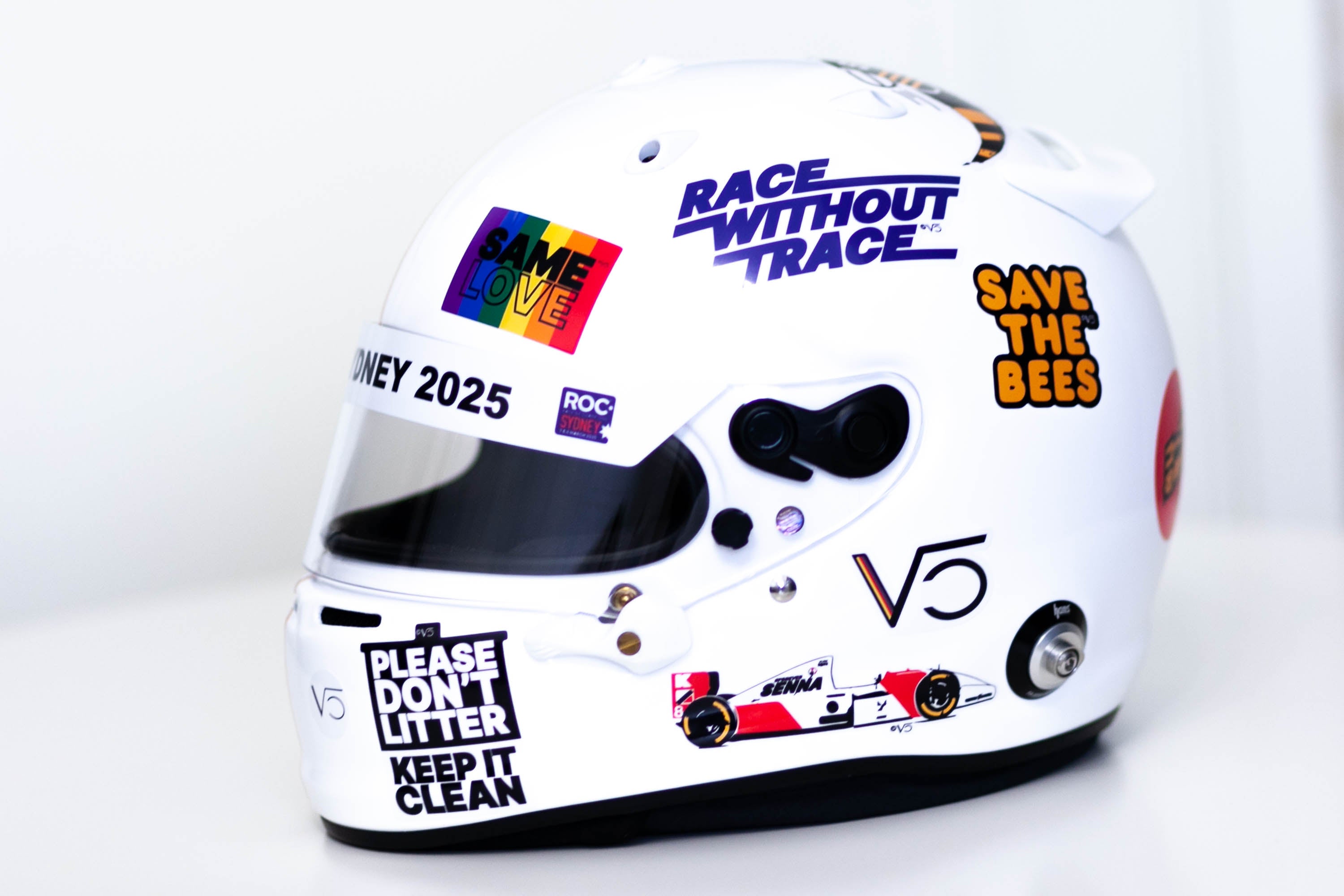 VET 25 ROC Sydney track Sticker Kit for helmet (design pack) (Karting ...